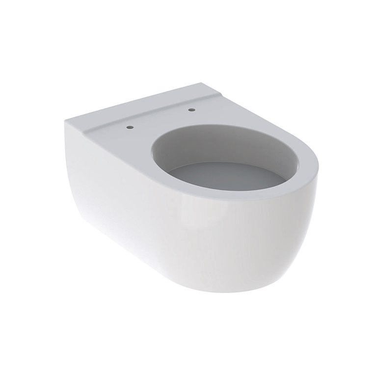 Geberit iCon konzolna WC šolja sa dubokim ispiranjem, smanjena dubina, skriveno kačenje, Rimfree 49 cm