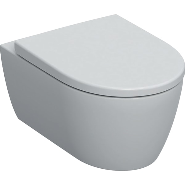 Geberit iCon Square set konzolne WC šolje sa funkcijom bidea, skriveno kačenje, Rimfree, sa WC sedištem, 54 cm