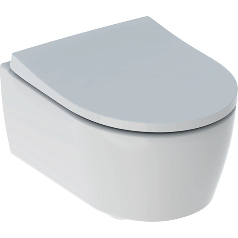 Geberit Smyle Square set, konzolna WC šolja, skriveno kačenje, Rimfree, sa Softclose WC sedištem, 54 cm