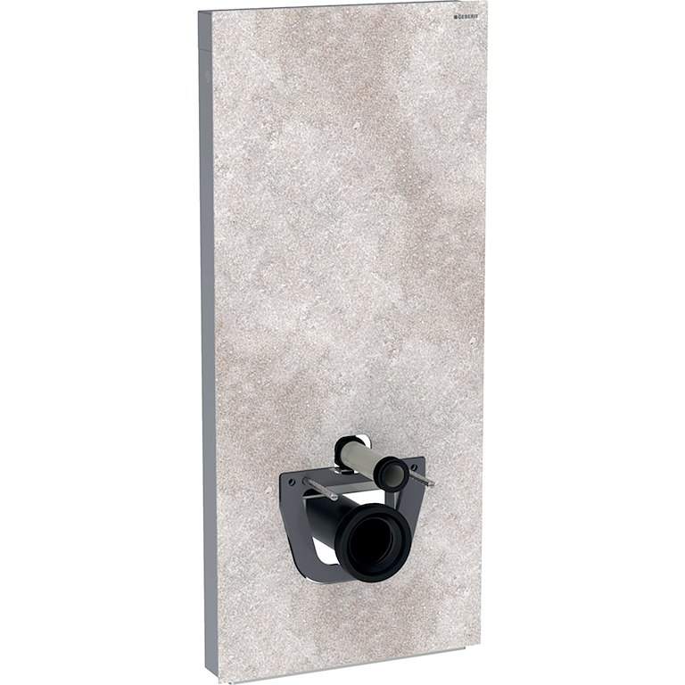 Geberit Monolith Plus za konzolnu WC šolju, 114 cm, crno staklo/crni hrom