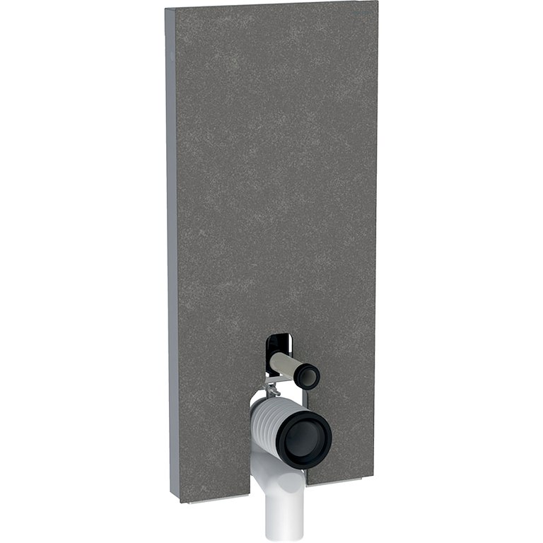 Geberit Monolith sanitarni modul za podni WC 114 cm, crno staklo/crni hrom