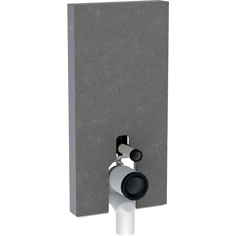 Geberit Monolith sanitarni modul za podni WC, 101 cm crno staklo/crni hrom