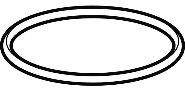 Geberit O-prsten za komplet krovnih ulivnih elemenata sa priključnom pločom i priključnom pločom za parnu branu: d=90mm