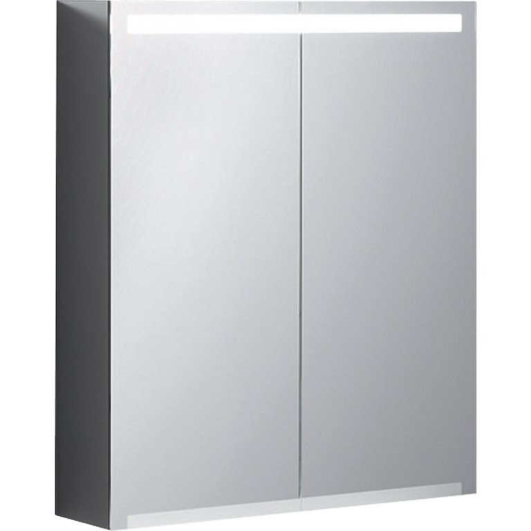 Geberit Option Basic ormarić sa ogledalom sa osvetljenjem i dvoje vrata, 60 cm