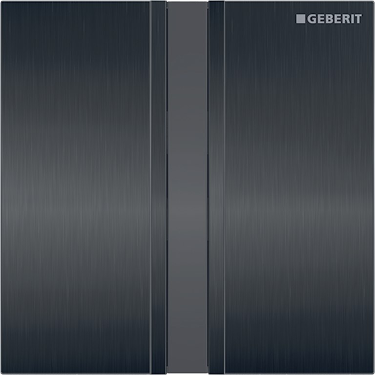Geberit uređaj za ispiranje pisoara sa elektronskim aktiviranjem ispiranja, baterijsko napajanje, pokrivna ploča tip 50, mesing
