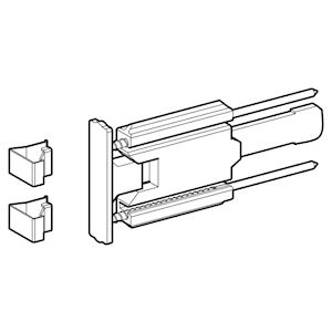 Element na izvlačenje desno, za Geberit Monolith sanitarni modul za umivaonik: aluminijum brušeni