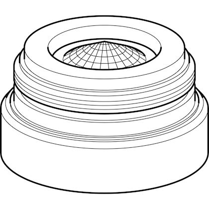 Regulator mlaza, za Geberit armature za umivaonik, tipovi 6x, 8x i 18x: sjajna hrom 6l/min kruto