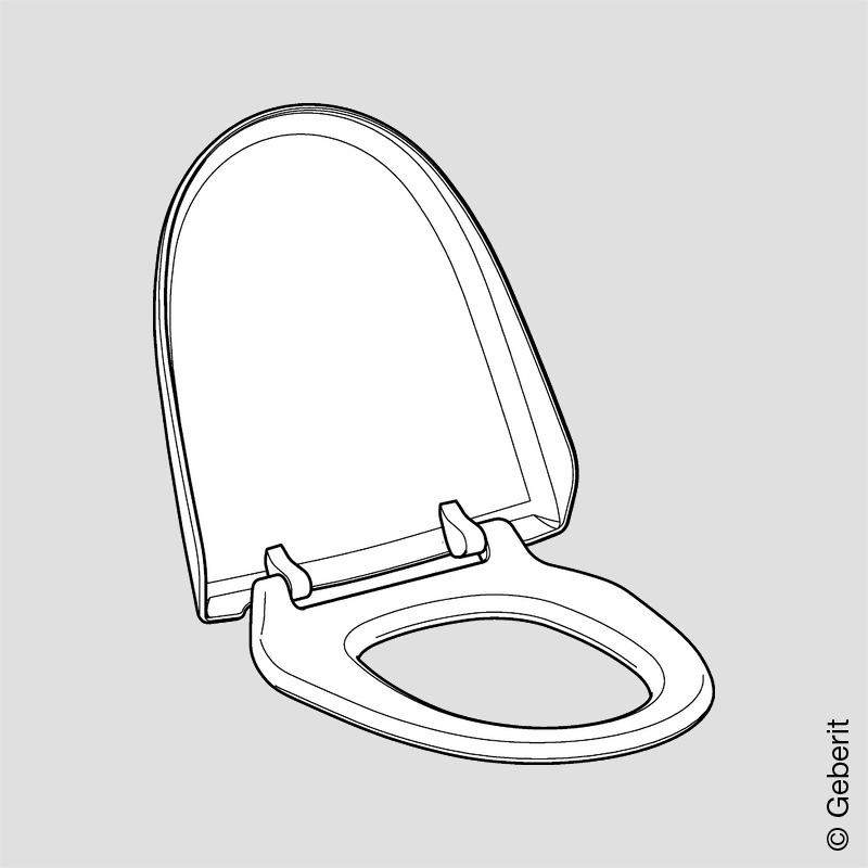WC sedište i poklopac WC-a, za Geberit AquaClean 8000 / 8000plus: alpsko bela