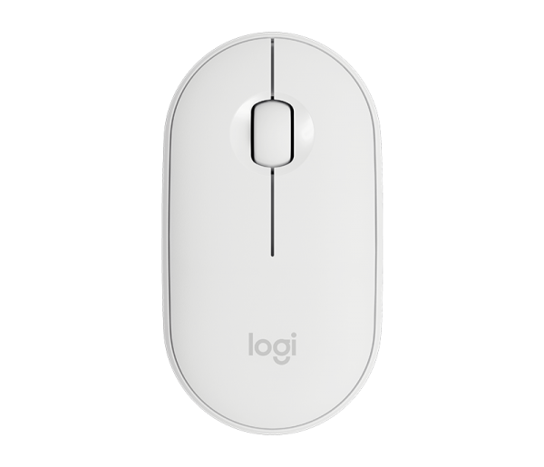 LOGITECH Pebble M350 Wireless and Bluetooth Mouse - OFF WHITE ( 910-005716 )