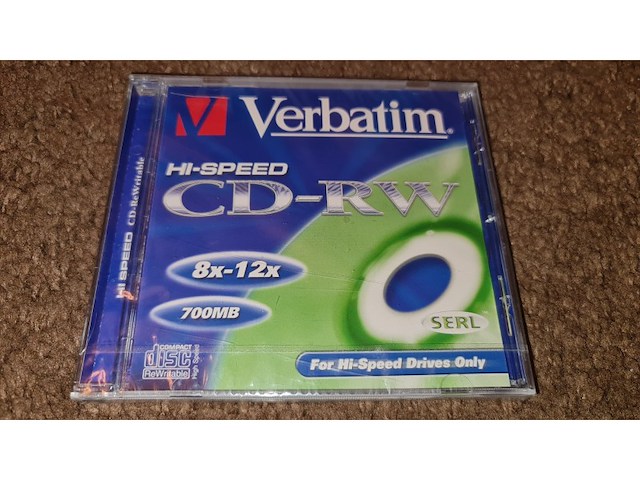 Verbatim CD-RW 12x 700MB , U CELOFANU