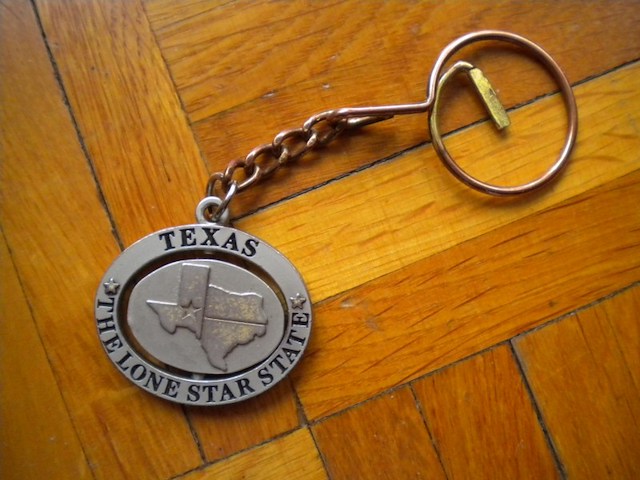 TEXAS the lone star state, privezak za kljuceve