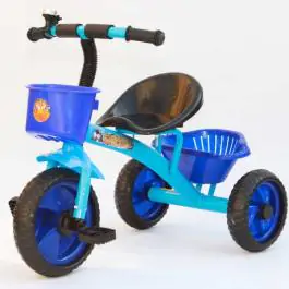 Tricikl metalni sa korpicom Y-TS1621 plavi