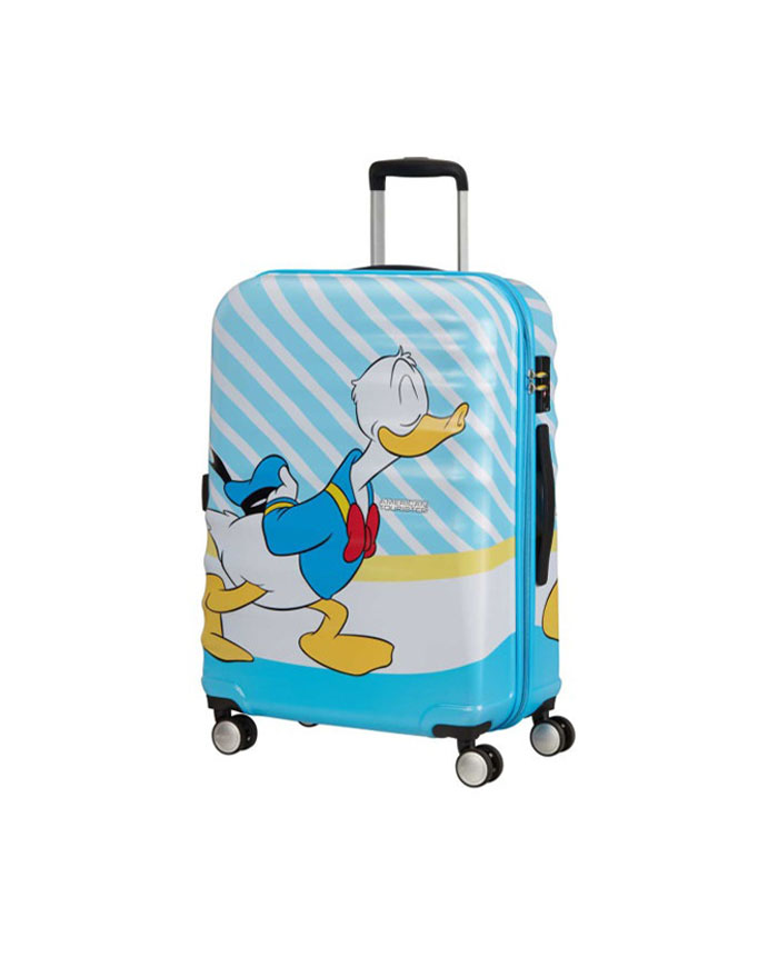 KOFER DUCK WAVEBREAKER DONALD KISS LARGE BLUE TROLLEY American Tourister