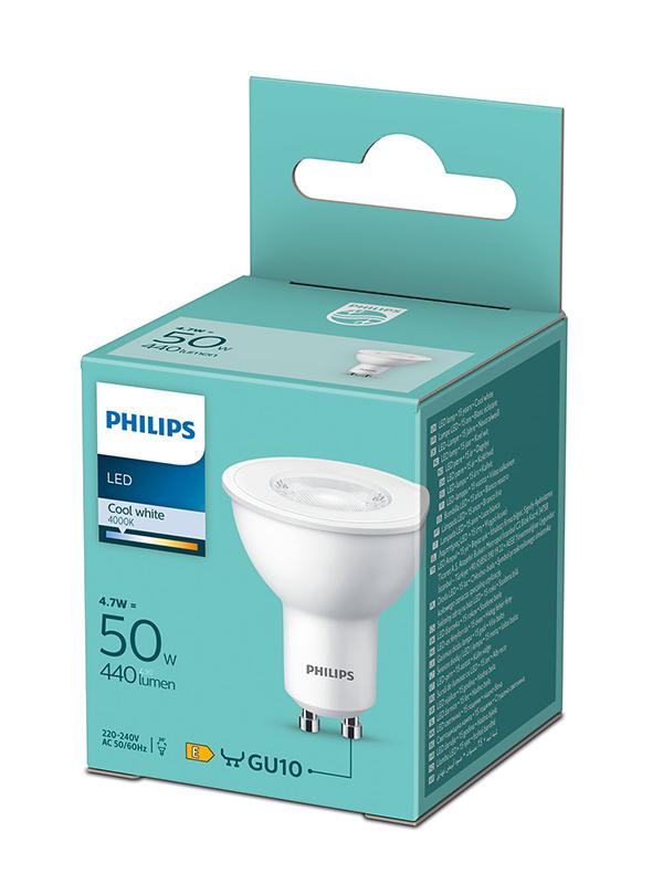 PHILIPS SIJALICE PS792 Philips LED sijalica 4,7W (50W) GU10 CW 4000K 36D ND 1PF/6 DISC