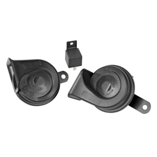 Elektromagnetna sirena za auto, dvoglasna, 12V, fi 85 mm – Lampa 42005