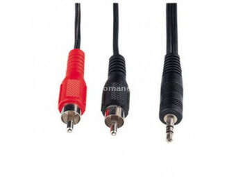 HAMA Audio Kabl za računar 3,5mm (muški) na 2x činč (muški), 5.0m (48918)