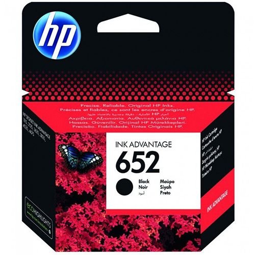 HP 652 Black Original Ink Advantage Cartridge | F6V25AE