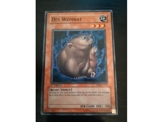 Yu-GI-OH!- Des Wombat