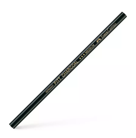 Faber Castell PITT Charcoal natural pencil Black Medium 117400