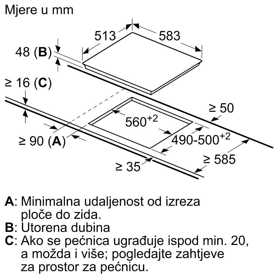 Bosch ugradna ploča PKE645BB2E