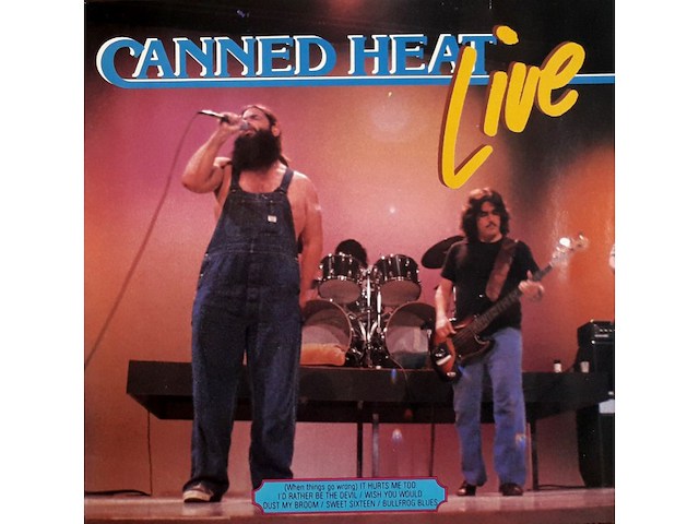 LP: CANNED HEAT - LIVE (HOLLAND PRESS)