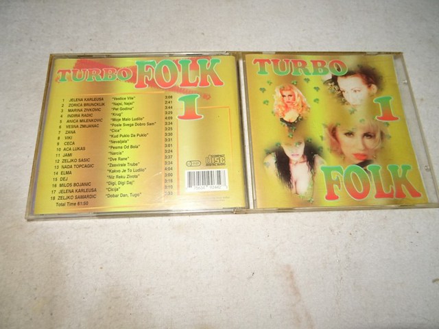 TURBO FOLK 1 CD-Jelena,Zorica,Marina,Indira,Vesna,Ceca,