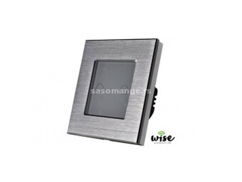Wifi pametni prekidač, aluminijumski panel srebrni - 2 tastera WP0041