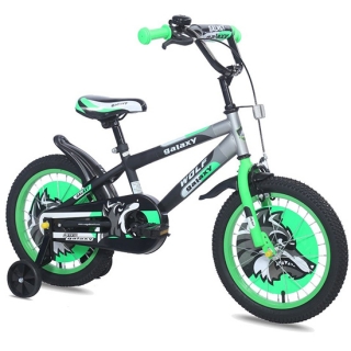 Galaxy Bicikl dečiji WOLF 16" crna/siva/zelena