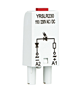 LED utični modul, crveni, 110-230V AC, za S-Releje Serije 4