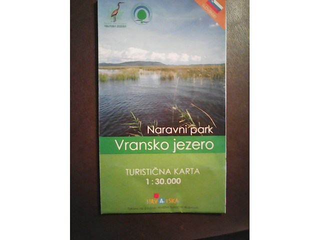 VRANSKO JEZERO.TURISTIČKA KARTA