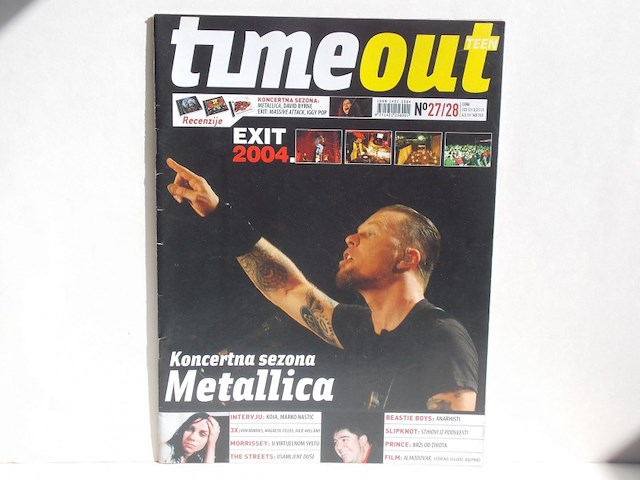 Time Out 27 28 Metallica David Byrne Iggy Pop