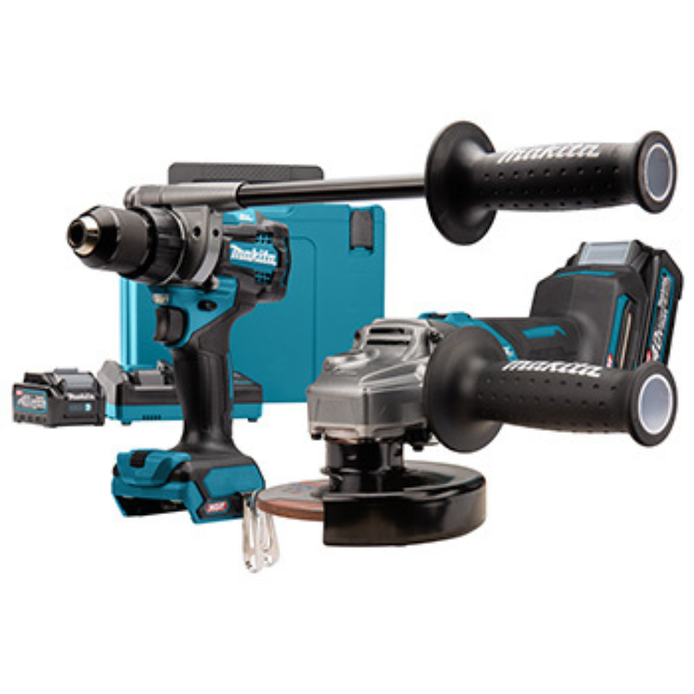 Makita Set XGT Aku.odvijač DF001G+Brusilica GA005G+DC40RA+2 x BL4040, DK0124G201