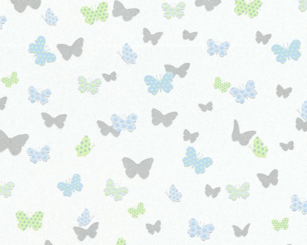 A.S. CRÉATION WALLPAPER «BLUE, GREEN, WHITE» 369333