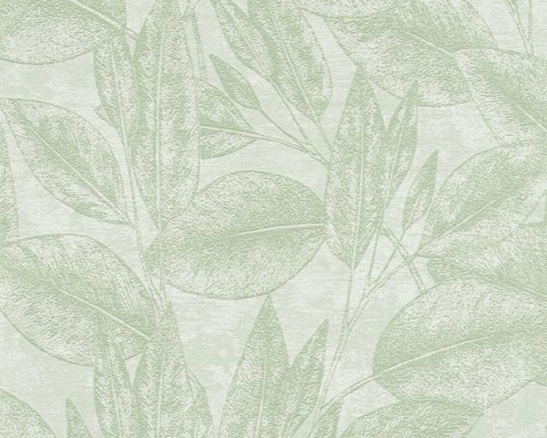 A.S. CRÉATION WALLPAPER «FLORAL, GREEN» 378363