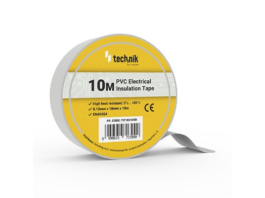 Technik izolir traka 0,13mm x 18mm, 10m, srebrna