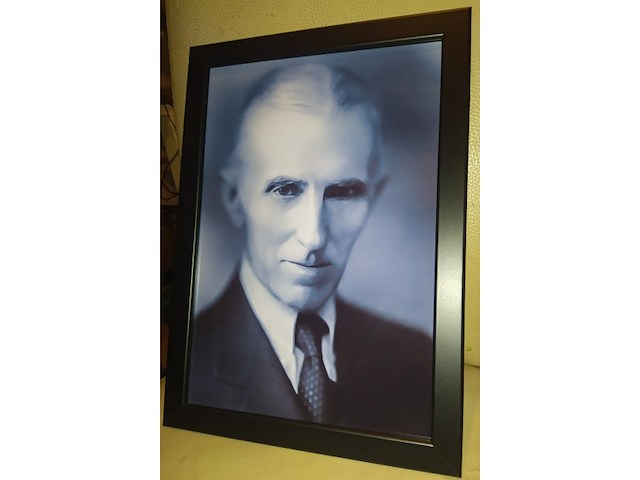 Nikola Tesla,uramljena fotografija A4