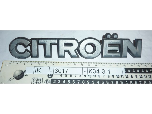 Znak CITROEN	IK	-	3017	-	K34-3-1