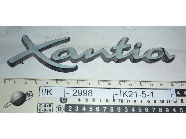 Znak XANTIA	IK	-	2998	-	K21-5-1