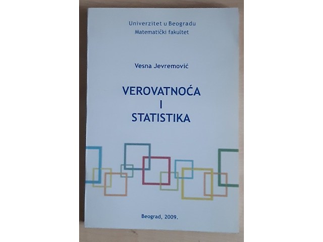 Verovatnoća i statistika Vesna Jevremović NOVA