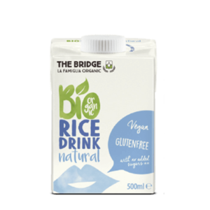 Organsko pirinčano biljno mleko natural bez glutena Bridge – 500ml