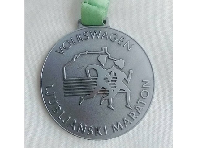 Ljubljanski maraton Volkswagen medalja 2018 god.