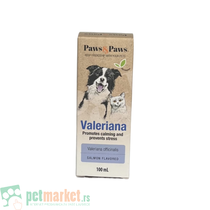 Paws and Paws: Preparat za smirenje Valeriana, 100 ml