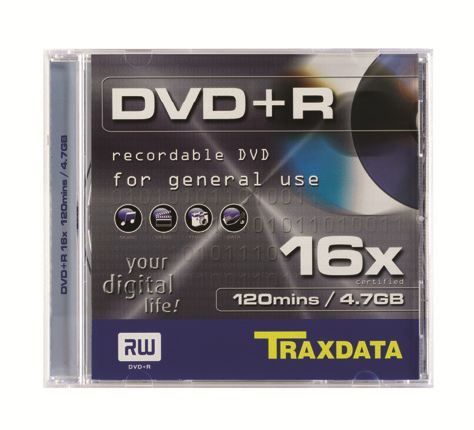 Traxdata - MED DVD TRX DVD+R 4.7GB 16X BOX1