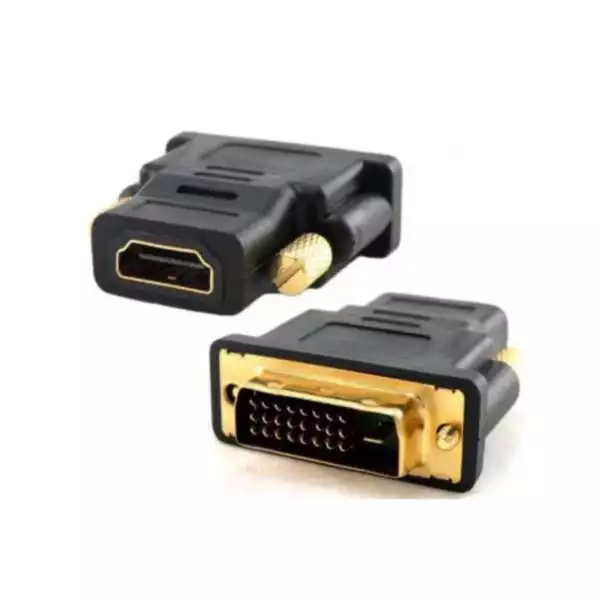 Adapter Linkom DVI (24+1) na HDMI (m/ž) crni