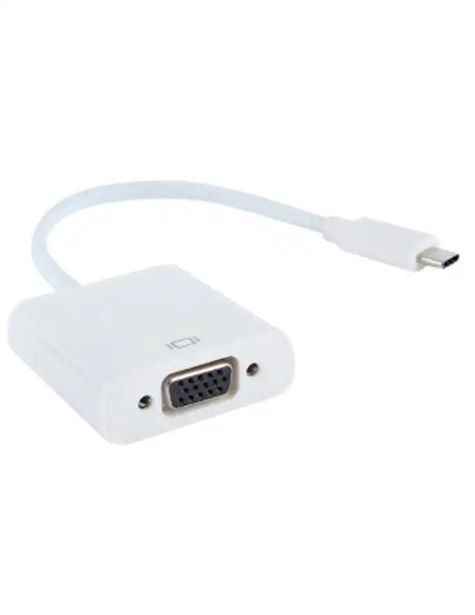 Adapter USB 3.1 Tip C - VGA M/Ž e-Green beli