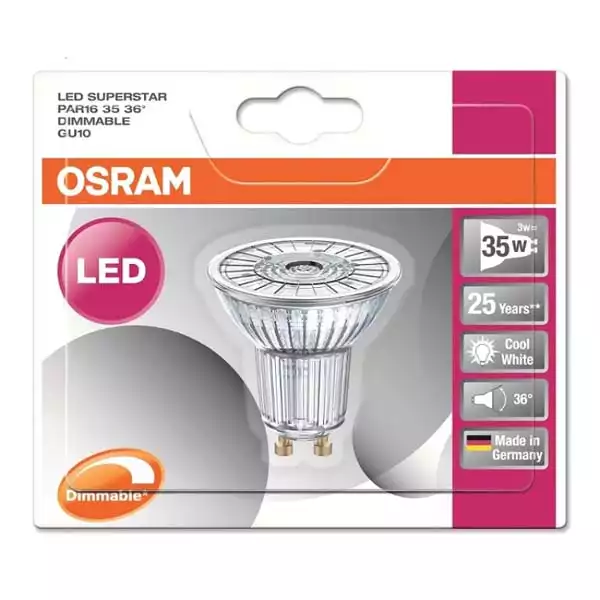 LED superstar bulb spot GU10 50 850CD Osram