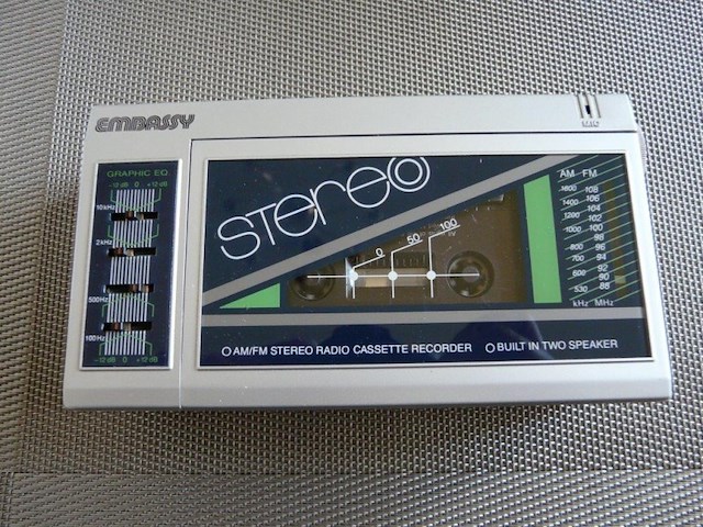 EMBASSY AB-952 - portabl stereo radio cassette recorder
