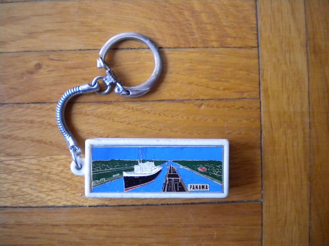 PANAMA, retro privezak za kljuceve sa adresarom