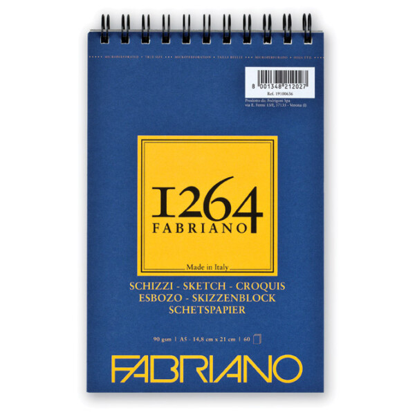 Fabriano Blok Schizzi Sketches 1264 14.8×21/120L 90g 19100636