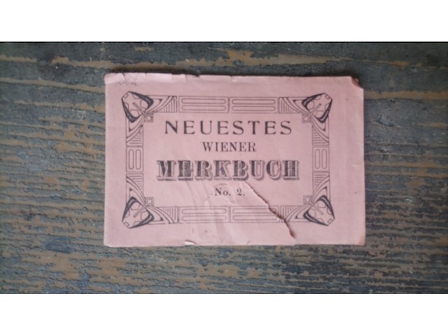 NEUSTES WIENER MERKBUCH -knjiga za vezilje (oko 1930g.)